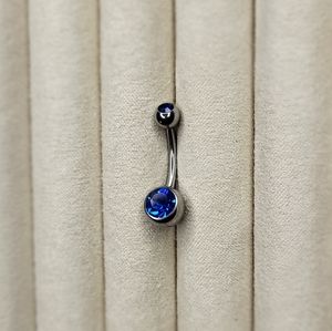 Jewelry | Ocean Deep Blue Double Gem Navel Curve Barbell Piercing ...